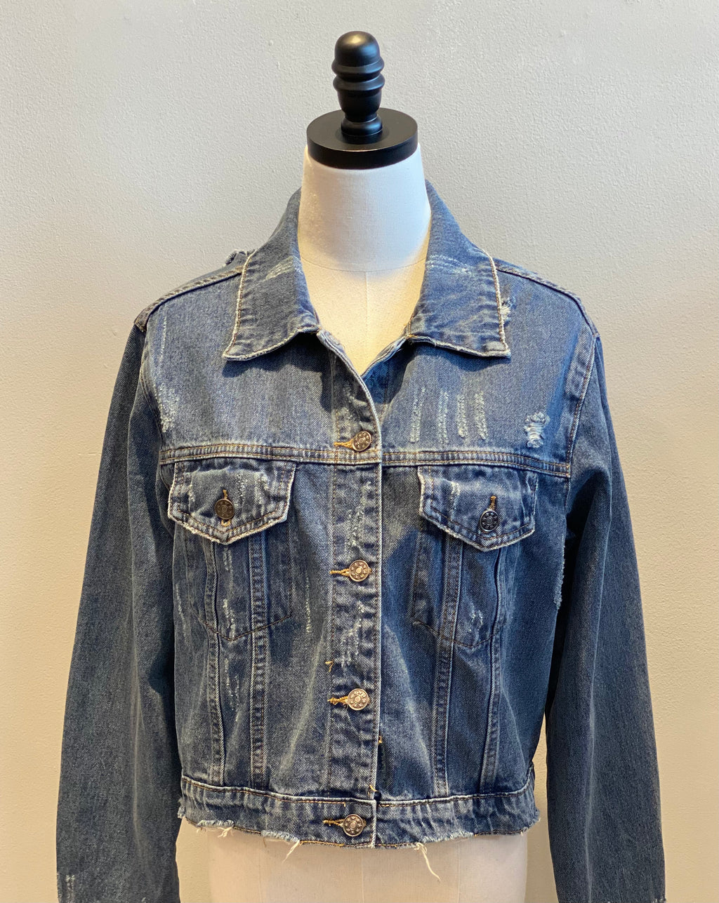 Mustard Seed Julie Distressed Denim Jacket – Showroom56
